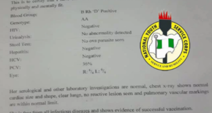 Requirements For Medical Fitness Certificate - NYSC News