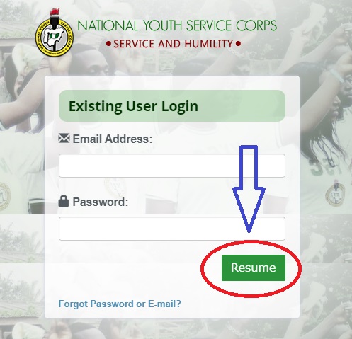 NYSC Dashboard Login - Official Fastest Link - NYSC NEWS