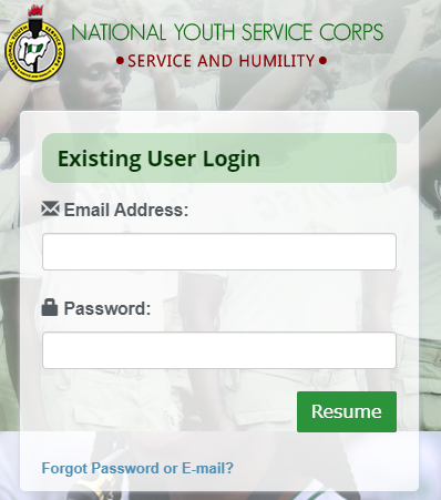 My NYSC Dashboard – Official Fast Link