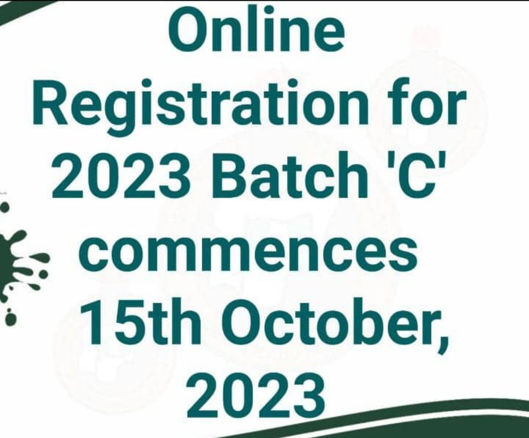 NYSC Batch C 2023 Online Registration Date - Official Update
